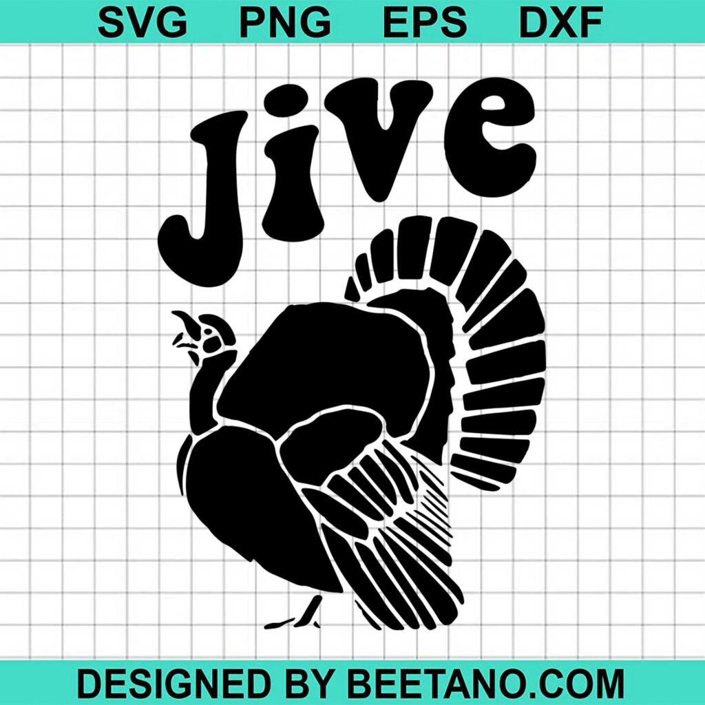 Thanksgiving Jive Turkey SVG, Turkey Happy Thanksgiving SVG