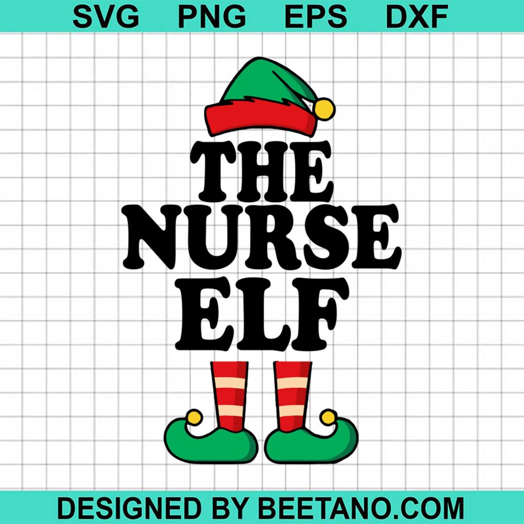 The Nurse Elf Family Christmas SVG cut file for cricut silhouette ...