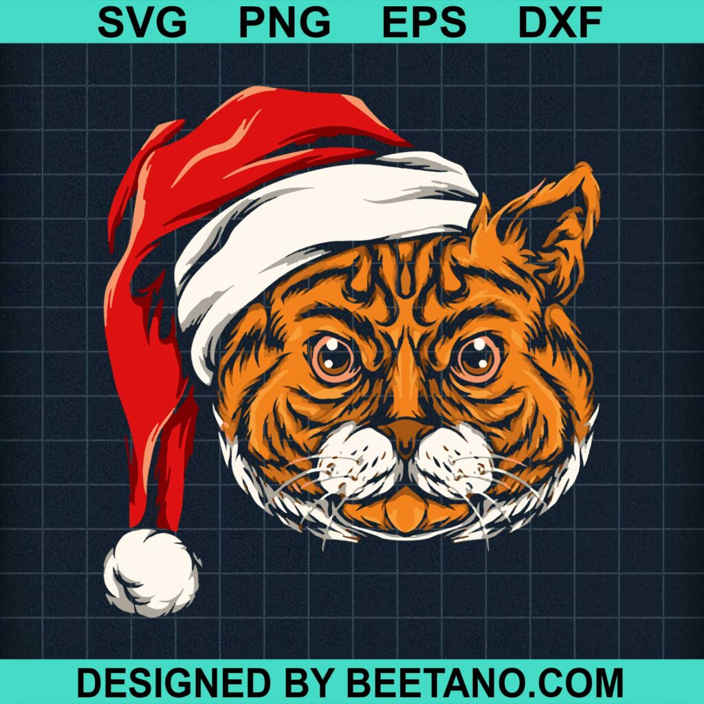 Tiger Christmas SVG cut file for cricut silhouette machine make craft ...