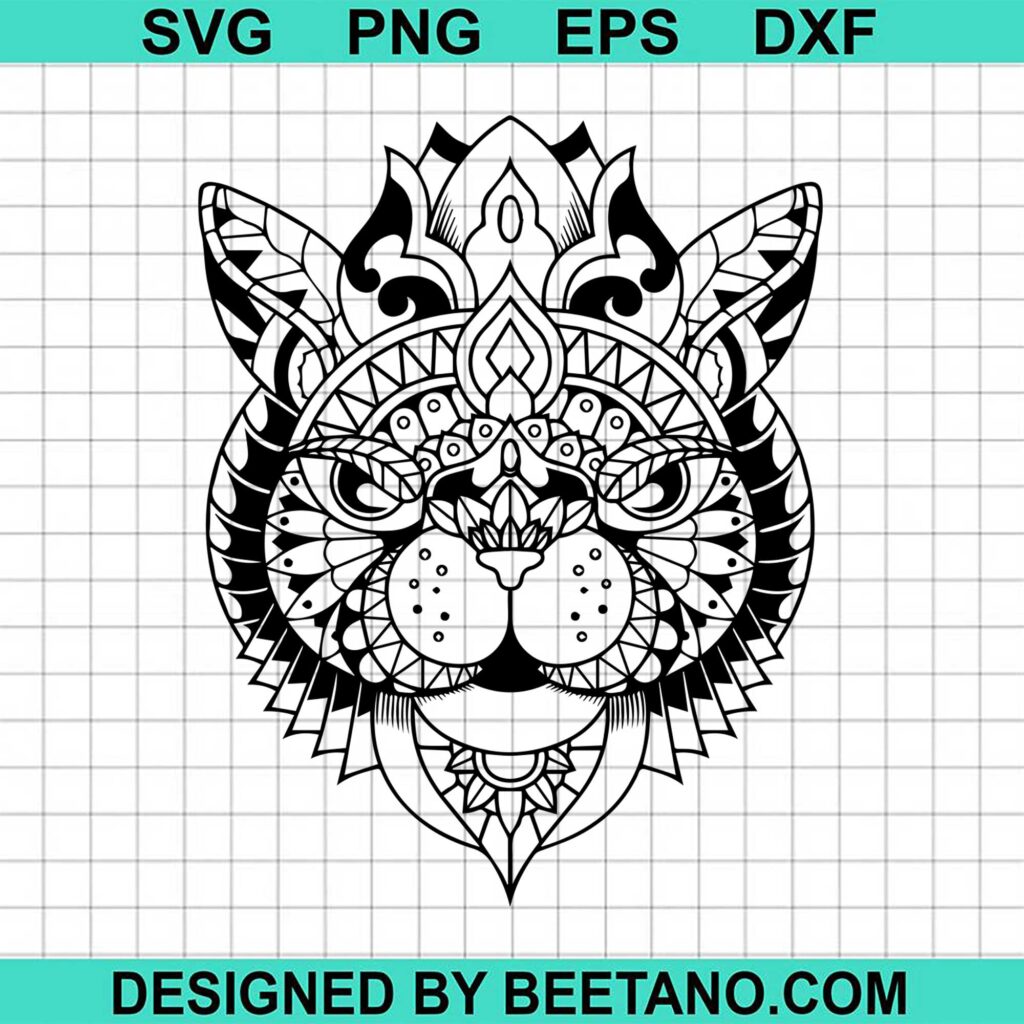 Tiger Mandala SVG cut file for cricut silhouette machine make craft ...