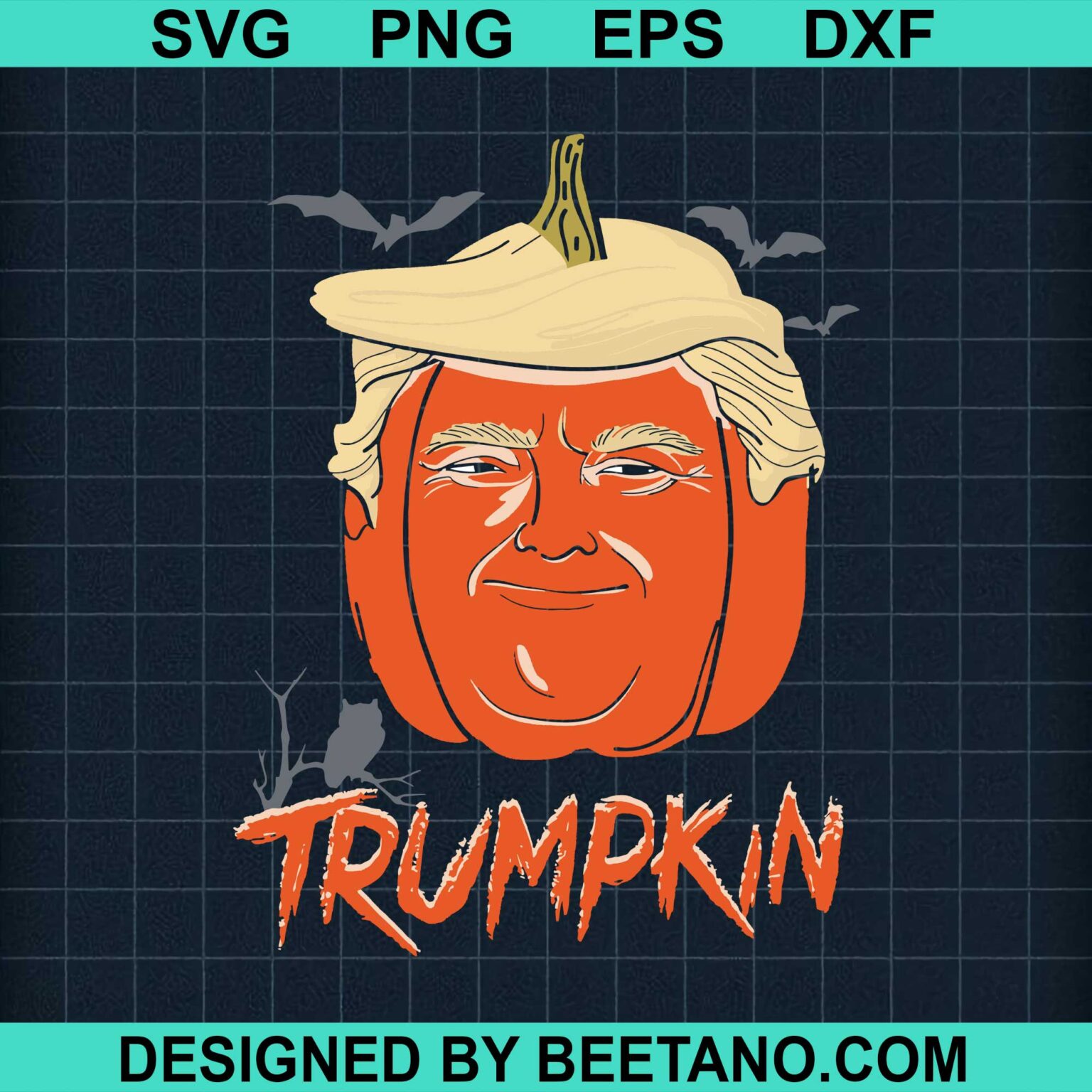 Trumpkin Halloween SVG cut file for cricut silhouette machine make ...