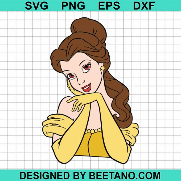 Belle disney princess SVG, Beauty and the beast SVG file, Belle Beauty ...