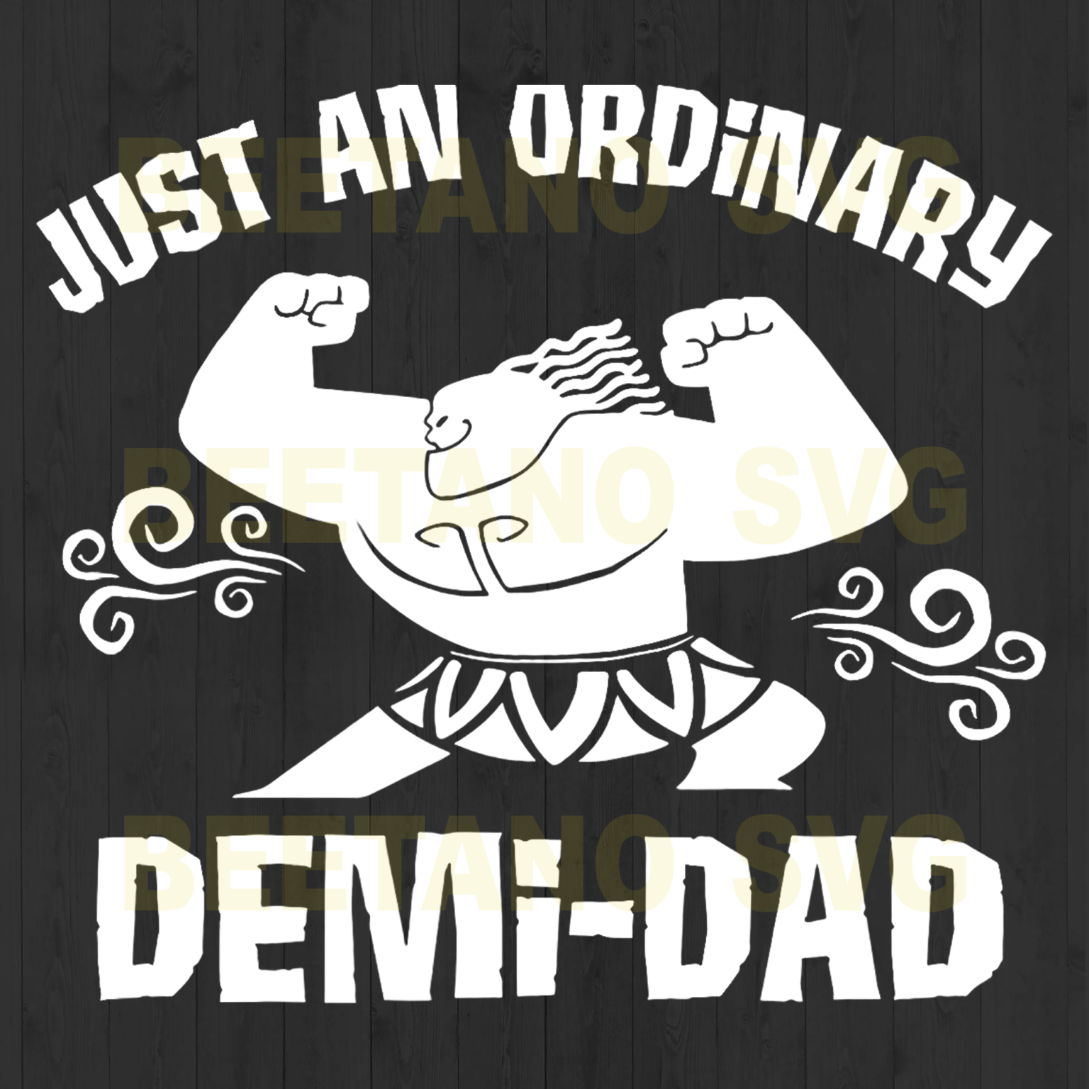 Demi-dad moana disney SVG, Disney dad SVG DXF PNG EPS
