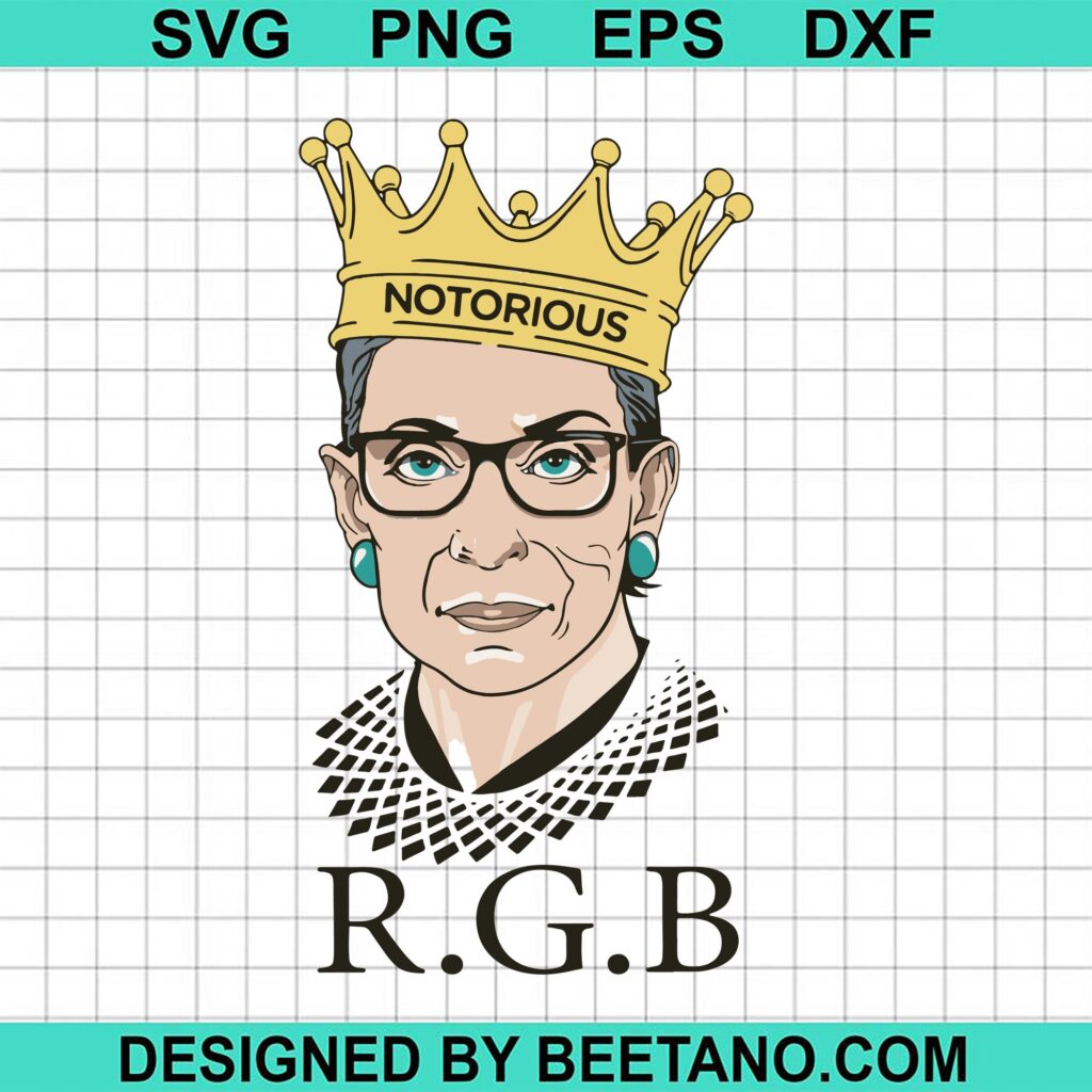 Notorious RBG Ruth Bader Ginsburg SVG cut file for cricut machine make ...