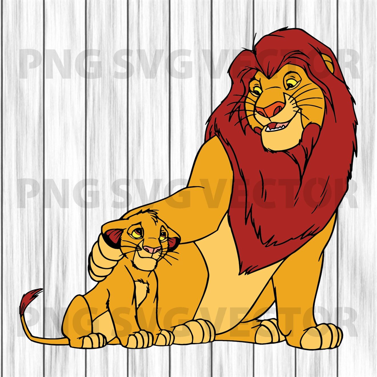 The Lion king Mufasa SVG, Mufasa And Simba SVG, Lion King clipart, Lion ...