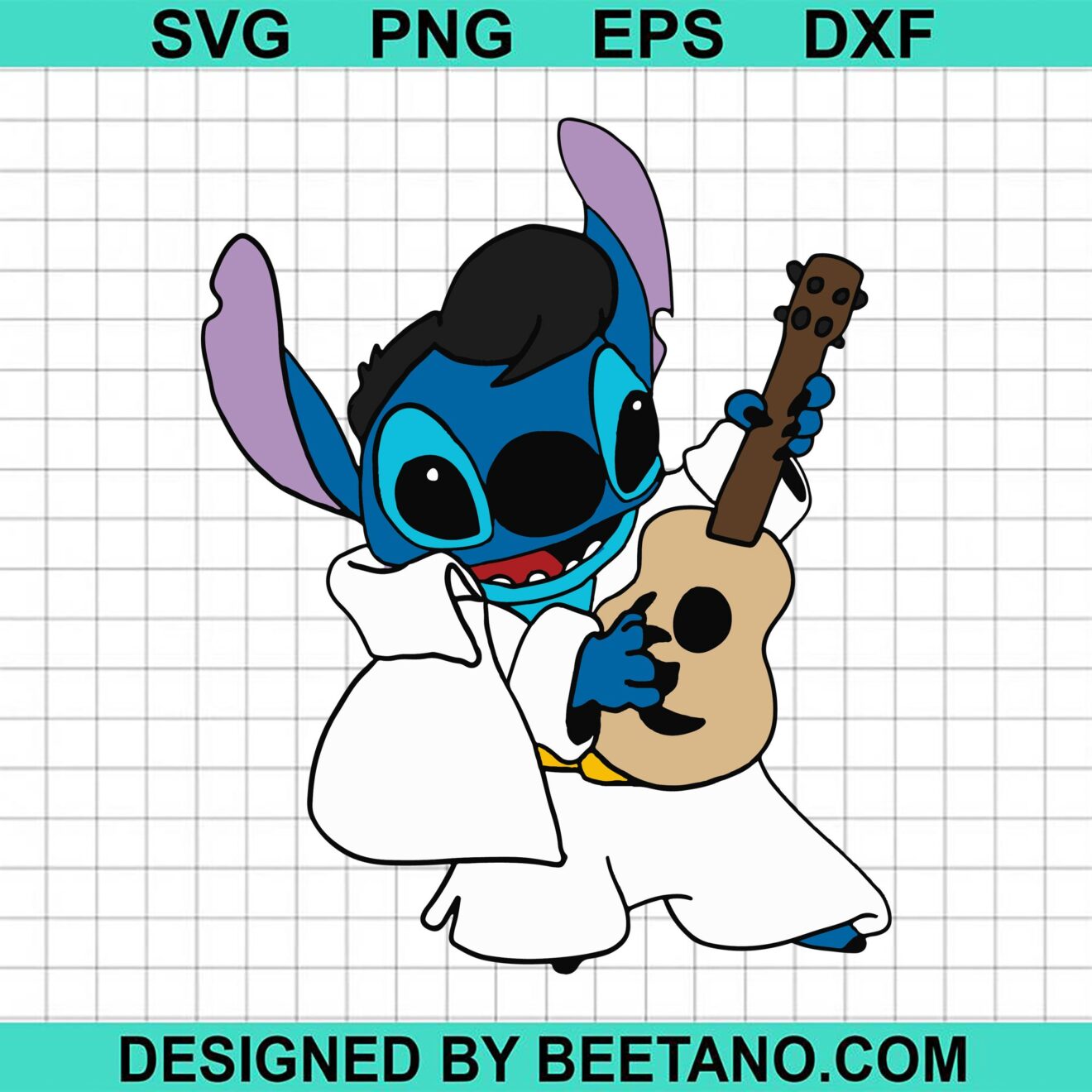Stitch Elvis Presley SVG, Elvis Presley SVG, Disney Lilo Stitch SVG