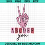 Abcdefu SVG, abcdef you svg file for cricut silhouette machine make ...