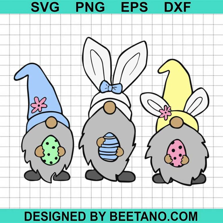 Gnomes easter egg SVG, Easter SVG PNG DXF EPS