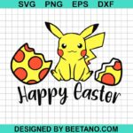 Happy easter pikachu SVG, Easter SVG, Pokemon easter SVG PNG DXF