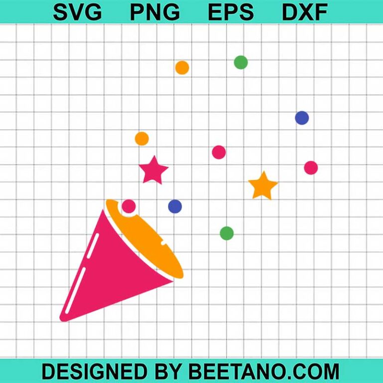 Confetti SVG, Confetti congratulations SVG, Confetti ribbon SVG