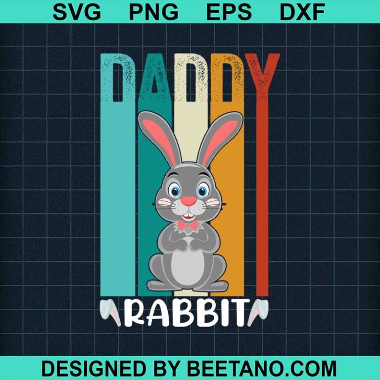 Daddy rabbit SVG, Rabbit SVG, Daddy SVG