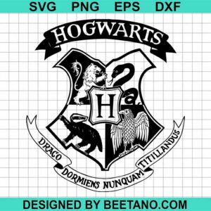Hogwarts school logo SVG, Harry potter SVG, Hogwarts SVG PNG DXF