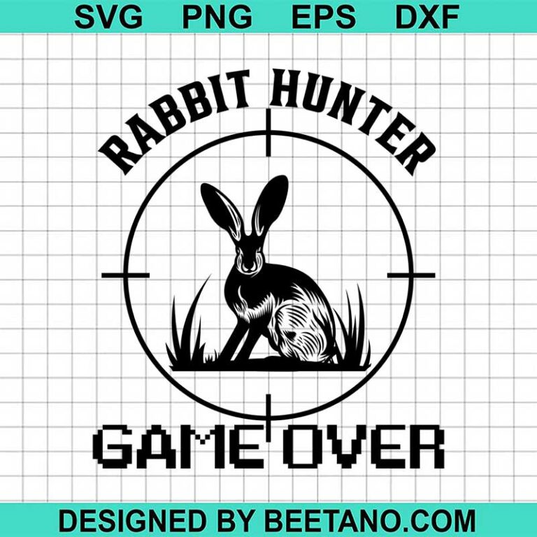 Rabbit hunter SVG, Rabbit SVG, Easter SVG