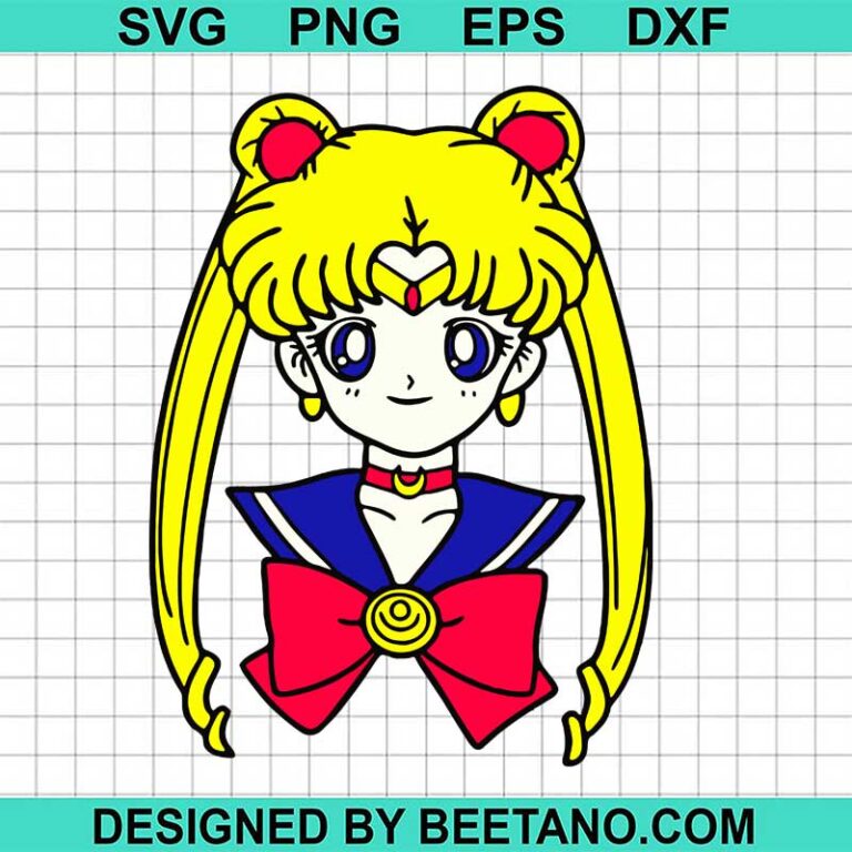 Sailor moon face SVG, Sailor moon SVG, Bishōjo Senshi Sailor Moon SVG