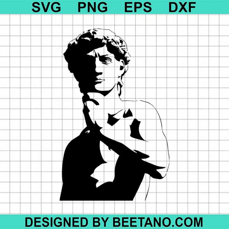 Statue Of David SVG, Michelangelo's David SVG, David Bust SVG