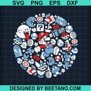 Super Mario SVG, Super Mario Character SVG, Mario SVG