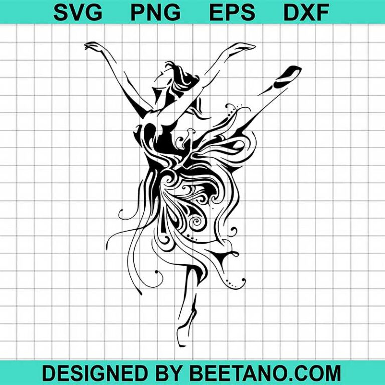 Dancing Girl SVG, Dancer SVG, Ballerina SVG