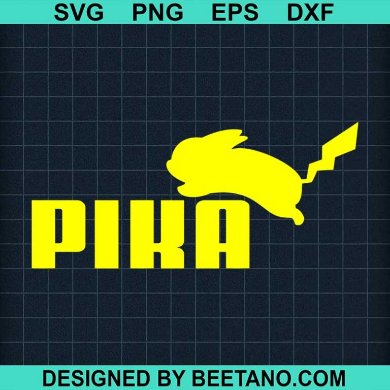 Pikachu Puma Logo SVG, Pikachu SVG, Pokemon SVG, Puma SVG