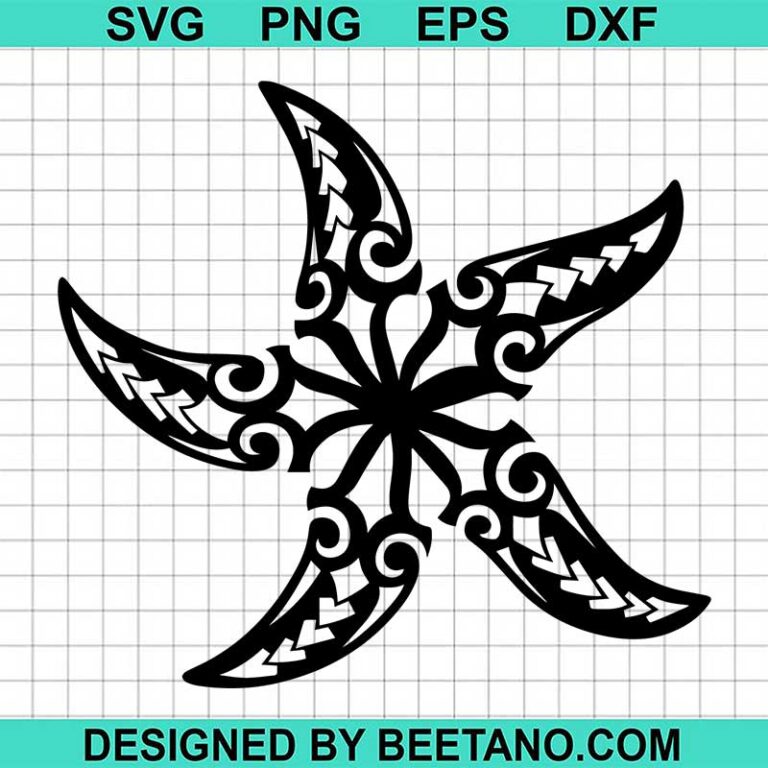 Zentangle Starfish SVG, Mandala Starfish SVG, Starfish SVG