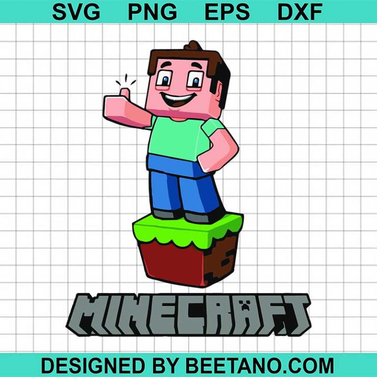 Minecraft Steve SVG, Minecraft SVG, Game Characters SVG