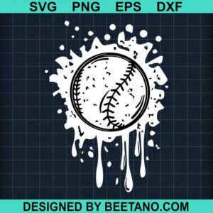 Dripping Softball SVG, Baseball SVG, Baseball Lover SVG