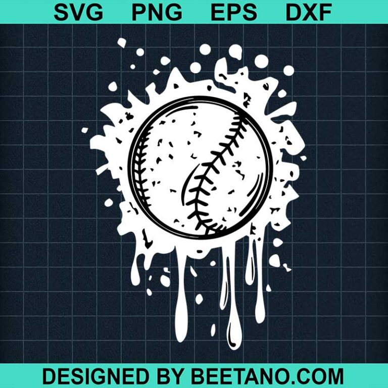 Dripping Softball SVG, Baseball SVG, Baseball Lover SVG