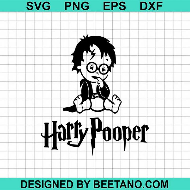 Harry Pooper SVG, Baby Harry Potter SVG, Hogwart SVG