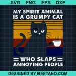My spirit animal is a grumpy cat SVG, Cats SVG, Grumpy Cat SVG