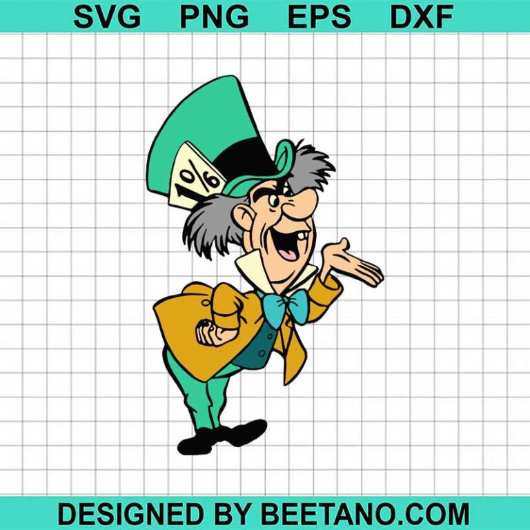 Mad Hatter alice in wonderland SVG, Mad Hatter SVG, Alice in wonderland ...