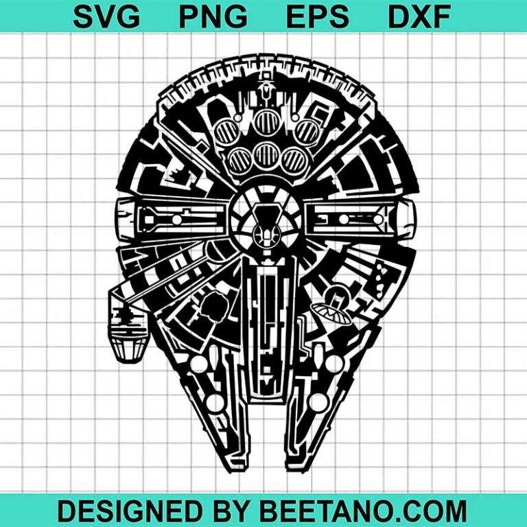 Millennium Falcon SVG, Star Wars SVG, Yoda Millennium Falcon SVG