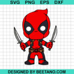 Baby Deadpool SVG, Deadpool Chibi SVG, Little Deadpool SVG