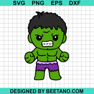 Baby Hulk SVG, Avengers Hulk SVG, Superhero SVG
