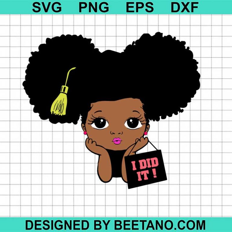 Black Baby Girl SVG, Black Girl Graduate SVG, Graduation SVG