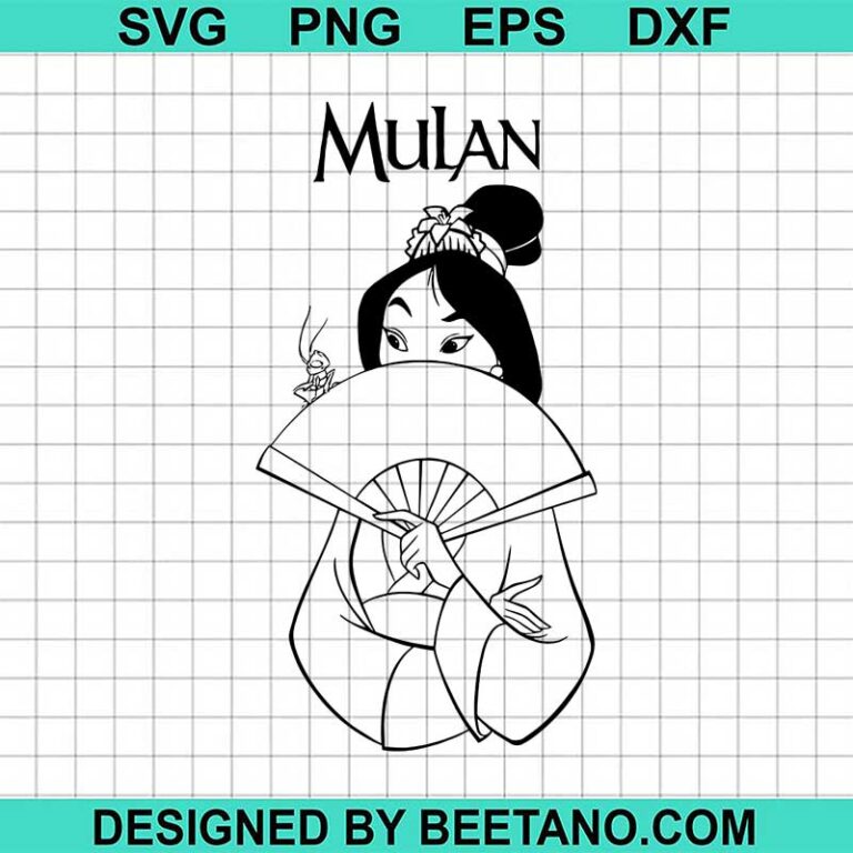 Disney Mulan SVG, Princess Mulan SVG, Disney Princess SVG