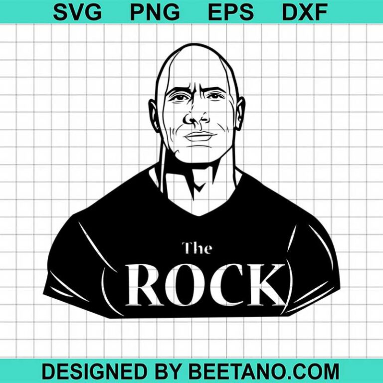 The Rock SVG, Dwayne Johnson SVG, Johnson Movies Star SVG