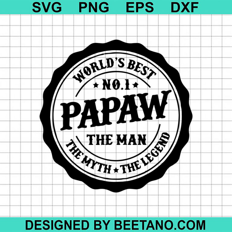 World's Best No 1 Papaw SVG, Father's Day SVG, Papaw SVG