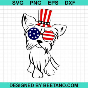 American Flag Dog SVG, 4th of July SVG, Patriotic Dog SVG