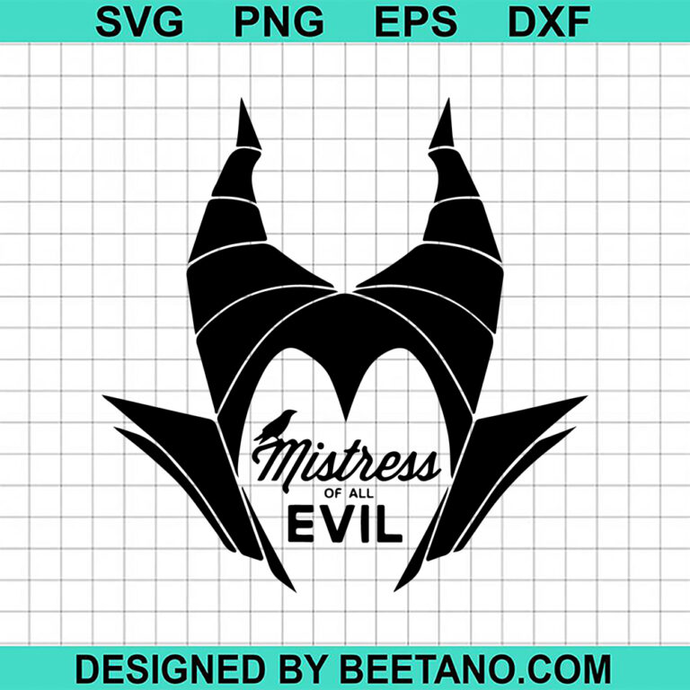 Mistress Of All Evil SVG, Disney Maleficent SVG, Disney Villain SVG