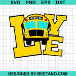 School Bus Love SVG, School Bus SVG, I Love School Bus Driver SVG