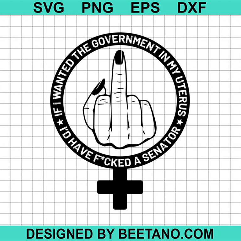 Pro Choice SVG, Middle Finger SVG, Women Rights SVG