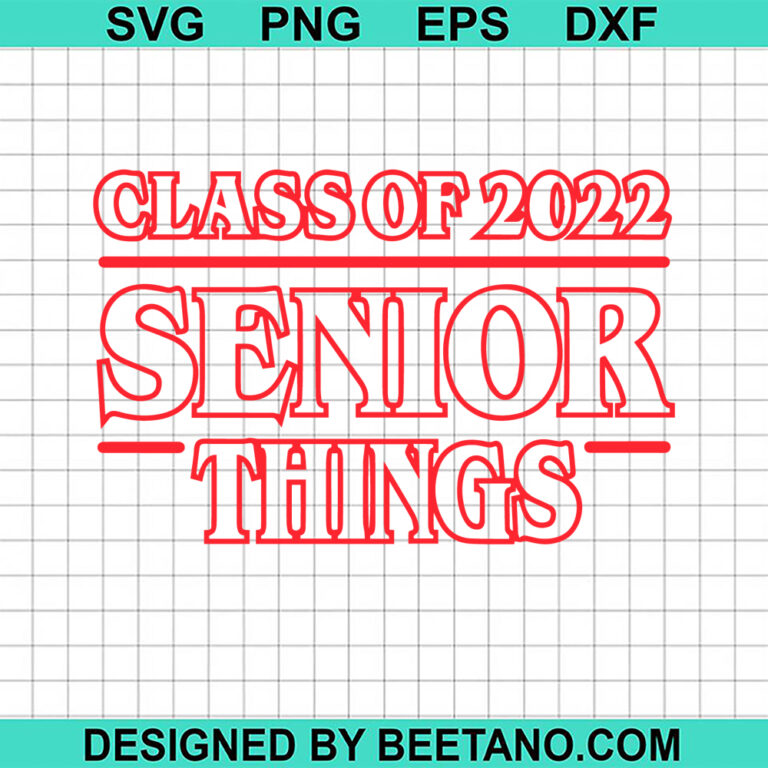 Class Of 2022 Senior Things SVG, Stranger Things SVG, Senior Things SVG
