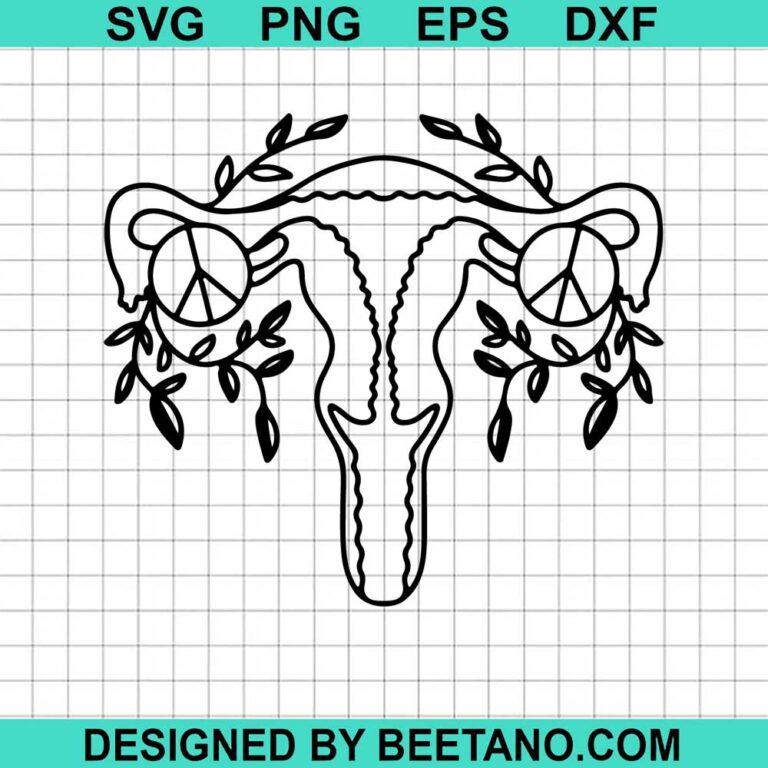 Floral Uterus SVG, Women Rights SVG, Feminist SVG, Pro Choice SVG