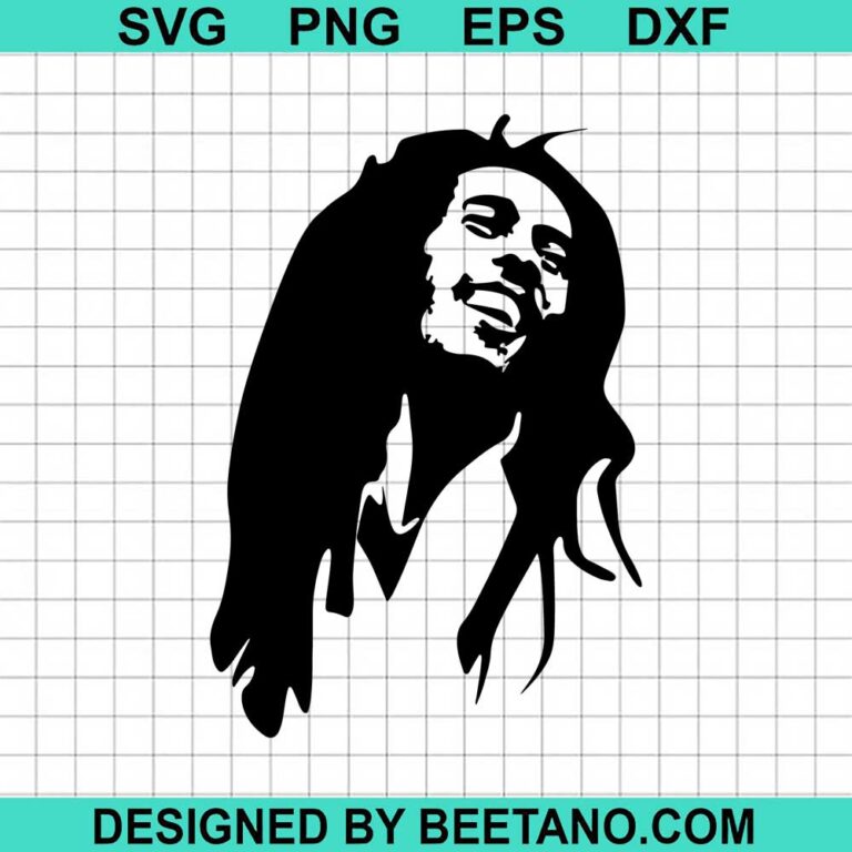 Bob Marley SVG, Bob Marley Face SVG, Reggae Music SVG