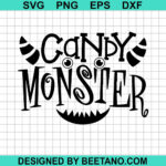 Candy Monster SVG, Halloween Monster SVG, Kids Halloween SVG