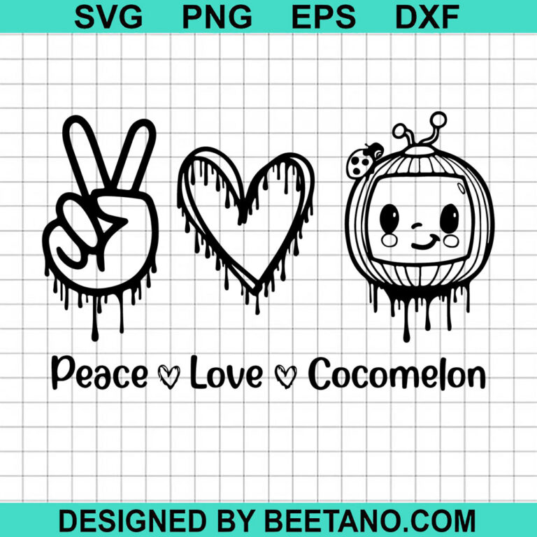 Peace Love Cocomelon SVG, Cocomelon SVG, Kids Song SVG