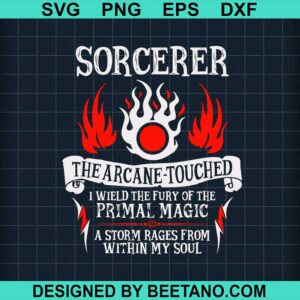 Sorcerer The Arcane Touch SVG, Dungeons And Dragons SVG, Game SVG