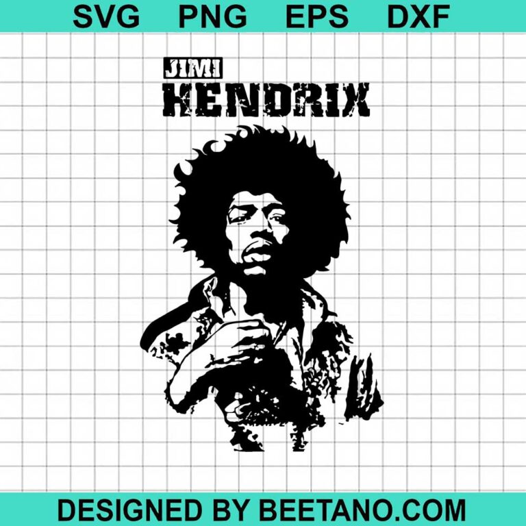 Jimi Hendrix SVG, Hendrix SVG, Singer SVG