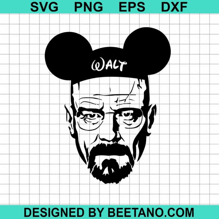 Walt Disney SVG, Walt Disney Walter White SVG, Disney SVG