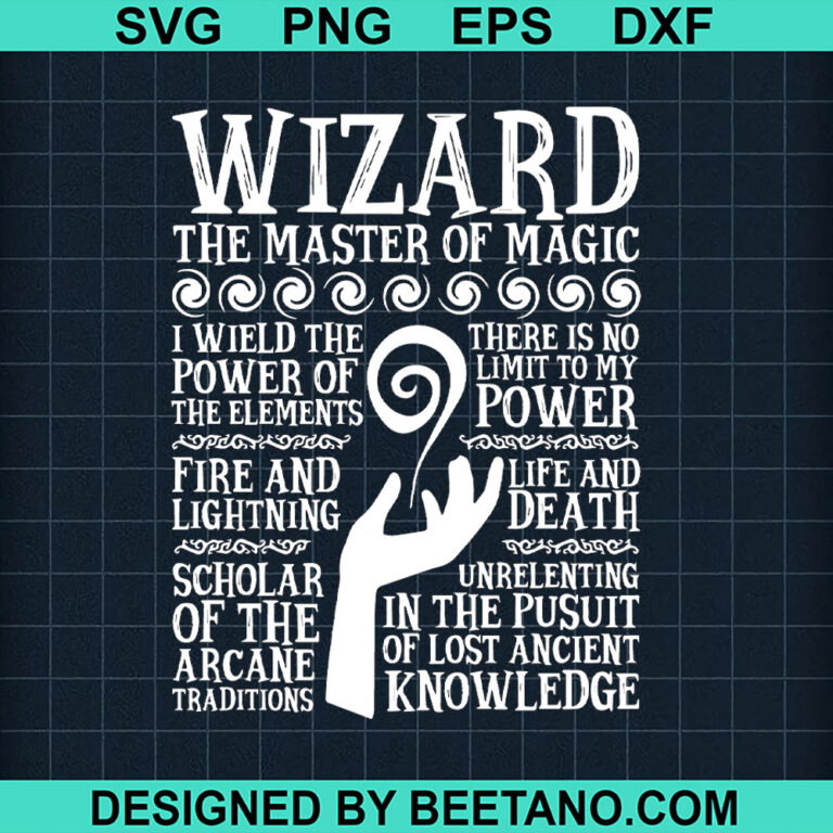 Wizard Master Of Magic SVG, Halloween SVG, Witch SVG