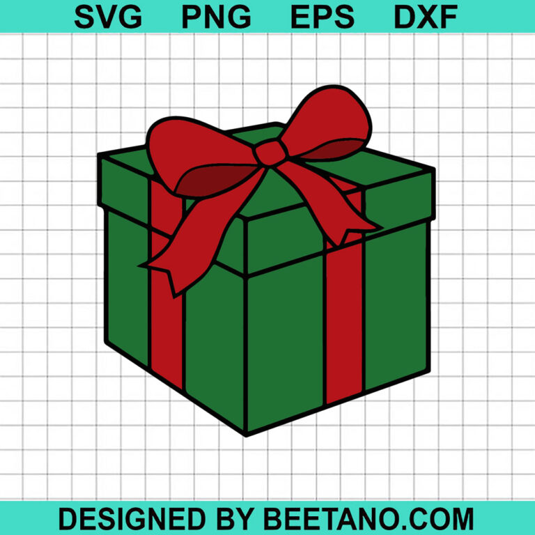 Christmas box gift SVG, Christmas gift SVG, Christmas box SVG